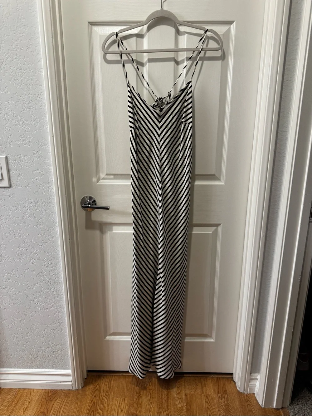 LOFT | Dresses | Nwt Loft Striped Tie Back Bias Maxi Dress Sz 4 | Poshmark
